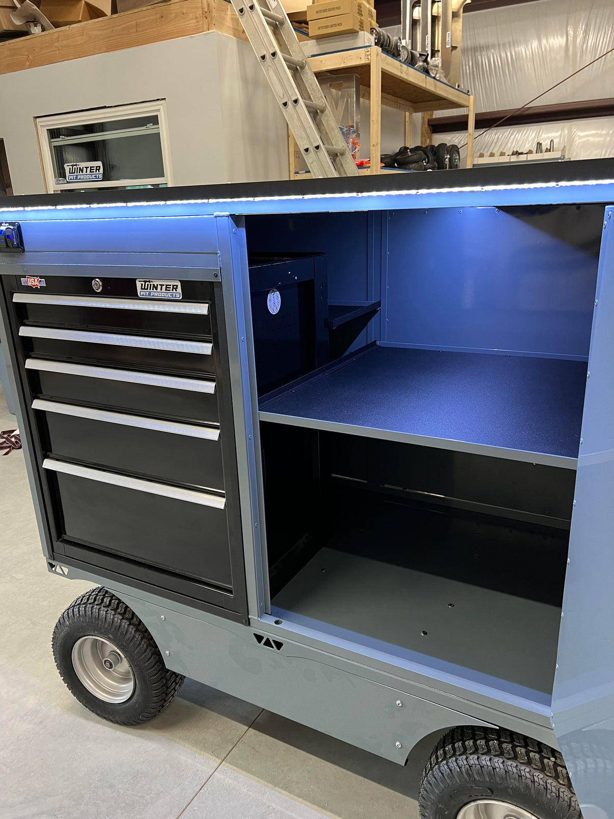Electrically Powered Pit Box – Winter Pit Products LLC